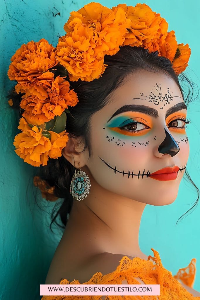 Ideas de maquillaje de Catrina para el Día de Muertos